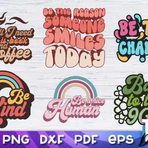 Retro Quotes SVG Bundle Retro Hippie SVG Vintage SVG V.2 - Etsy