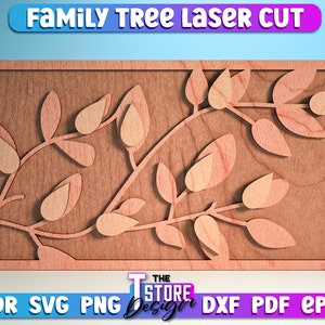 Family Tree Laser Cut SVG Bundle | Family SVG Design | Laser Cut Files ...