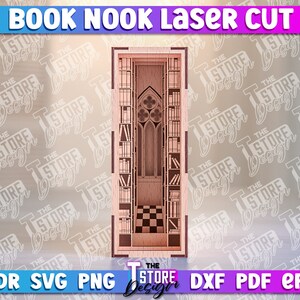 Book Nook SVG Design | Laser Cut Files | 3D Book Nooks Bundle| Book ...