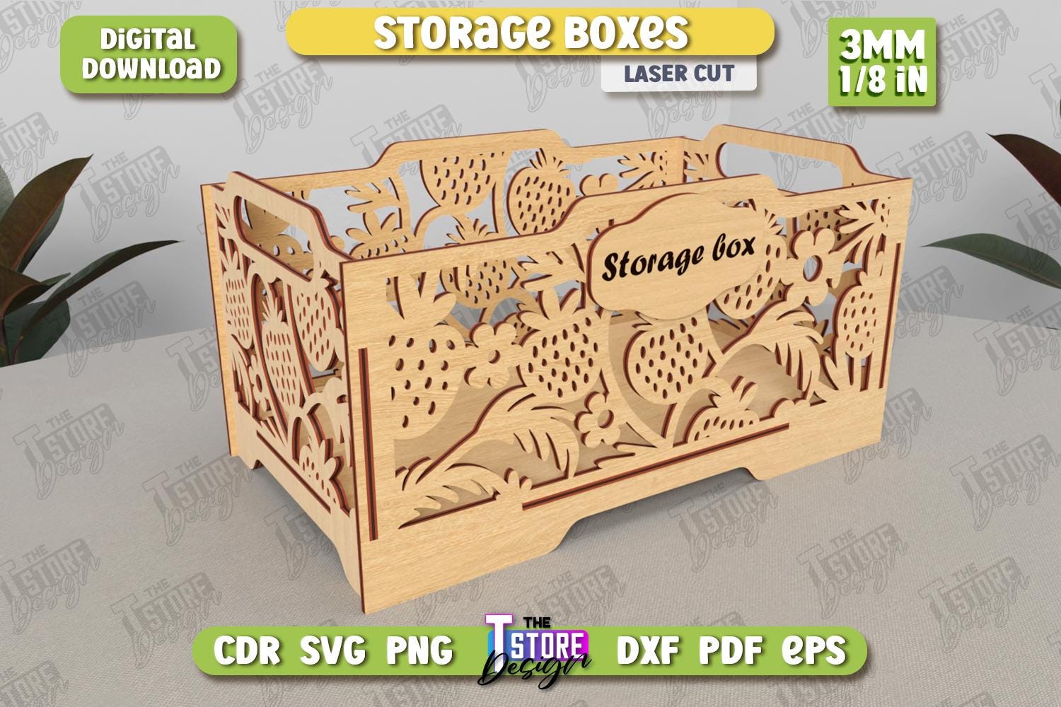 Laser Cut Storage Boxes Bundle, Laser Cut Box, Storage Boxes Files, 3D ...