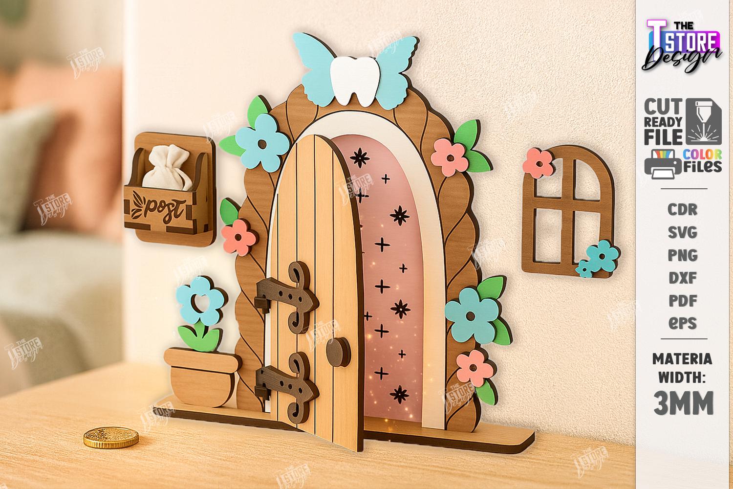 3d Tooth Fairy Door Laser Cut Bundle, Fairytale Door, Tooth Fairy House ...