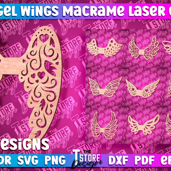 Angel Wings Svg - Etsy