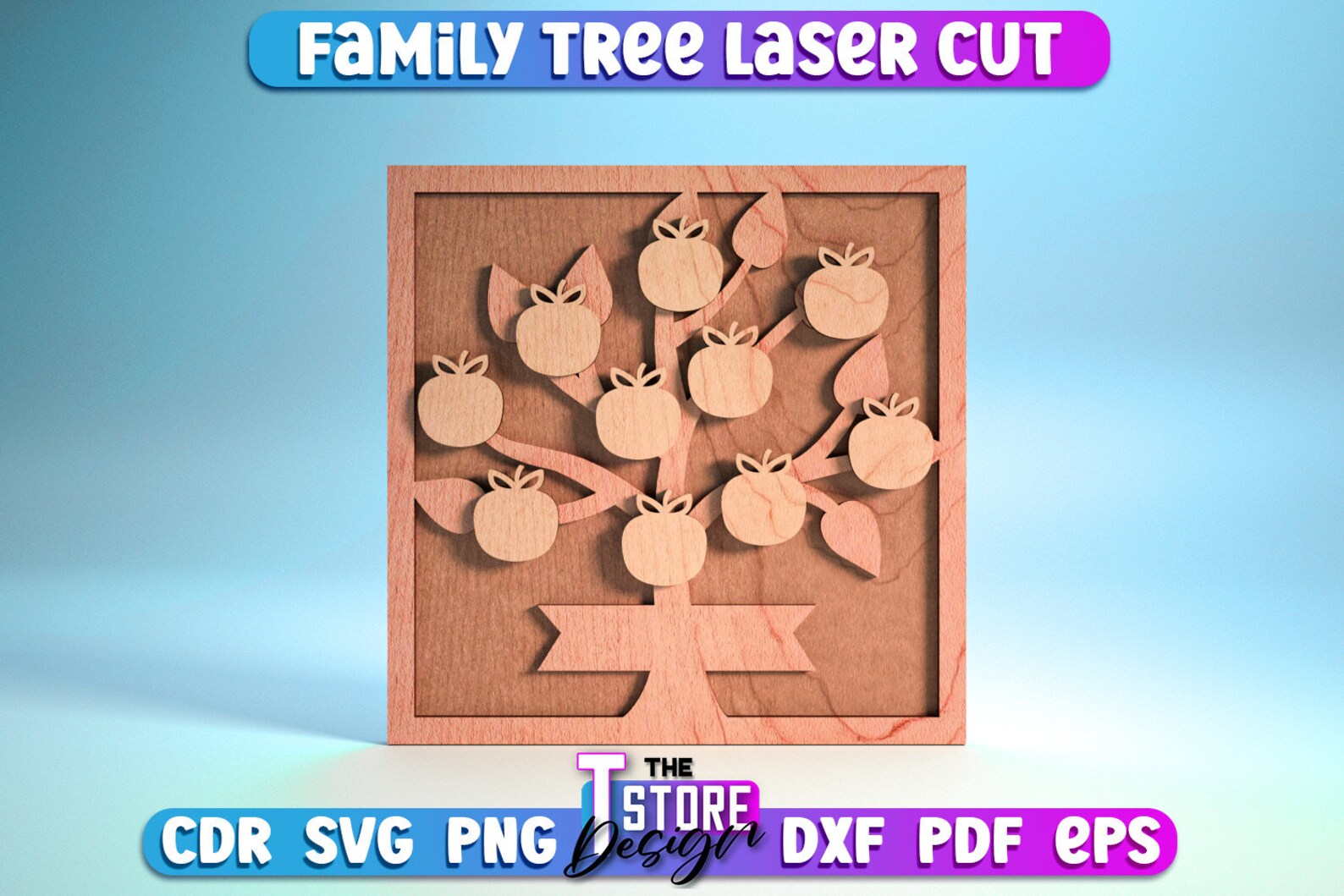 Family Tree Laser Cut SVG Bundle | Family SVG Design | Laser Cut Files ...