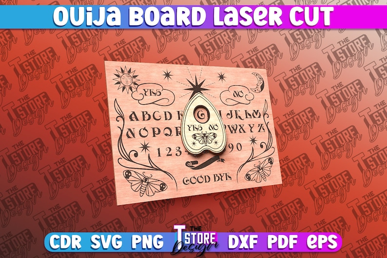 Ouija Board Laser Cut Bundle | Spirit Board SVG | Ouija Design | Laser ...