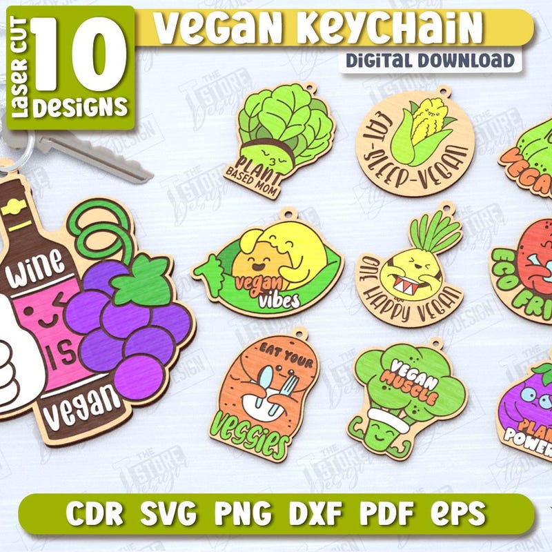 Wooden éco Keyring - Etsy