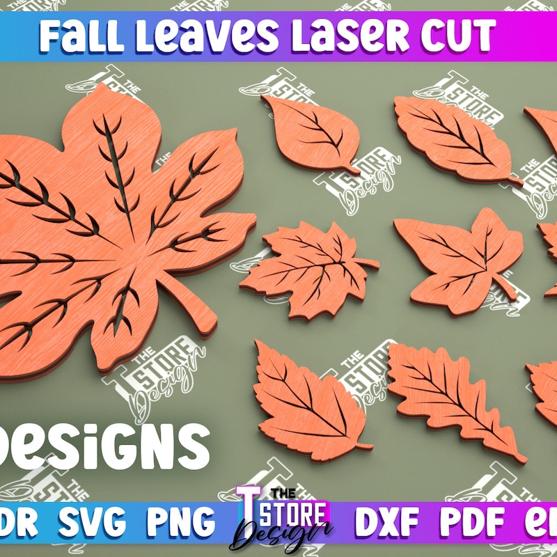 Tree and Leaf Cut Out - Etsy