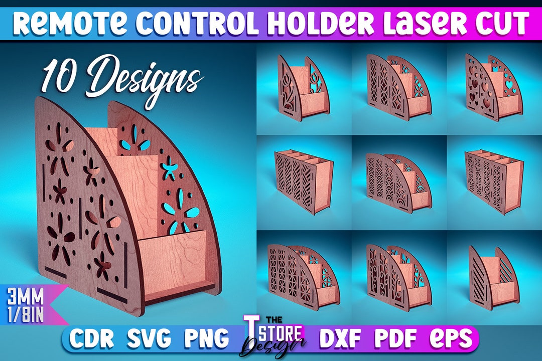 Remote Control Holder Laser Cut | Home Decor Lasercut | Remote Control ...