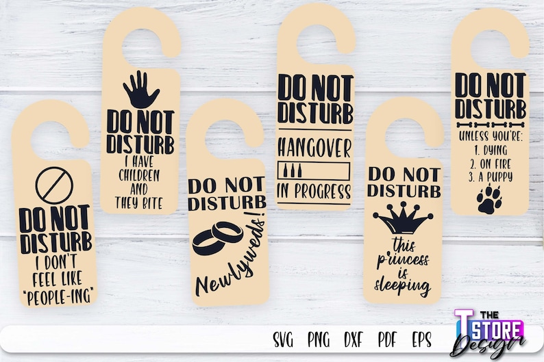Door Knob Hanger SVG Bundle Door Knob Design Funny Sayings - Etsy