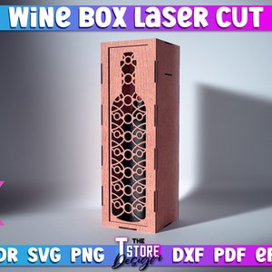 Wine Box Laser Cut SVG Bundle | Wine Laser SVG Design | CNC Files - Etsy