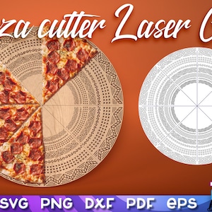 Pizza Cutter Laser Cut | Kitchen SVG Design | Laser Cut Files | Pizza ...