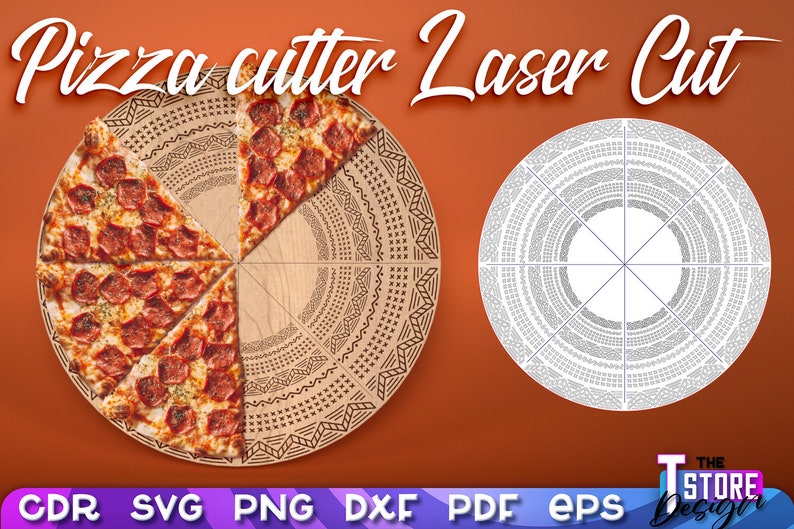 Pizza Cutter Laser Cut | Kitchen SVG Design | Laser Cut Files | Pizza ...