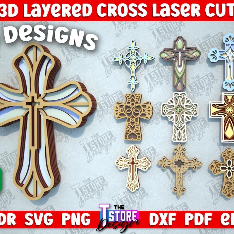 Multi Layered Crosses - Etsy