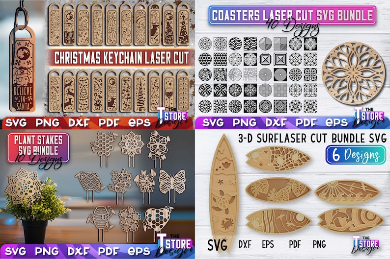 Laser Cut Mega Bundle SVG CNC Files Engraving SVG - Etsy