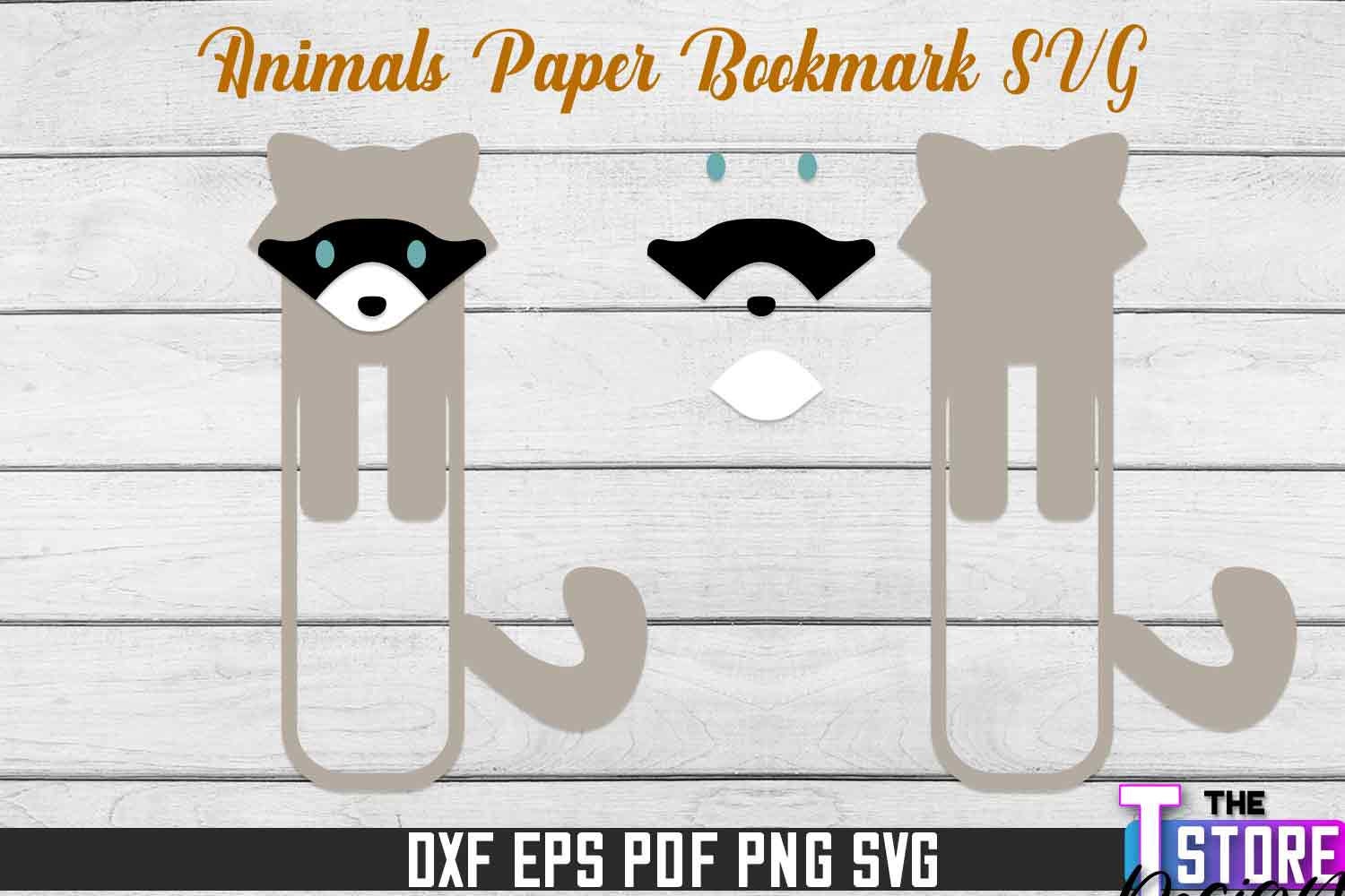 Animals Bookmark SVG | Animals Paper Design | Cute Kids Bookmark ...