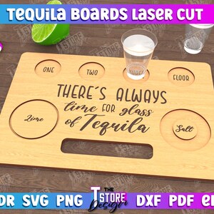 Tequila Shot Boards Lasercut Bundle, Tequila Trays Laser Cut, Tequila ...