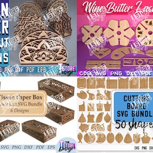 Kitchen Laser Cut Mega Bundle | Coasters CNC Files | Kitchen Mega ...