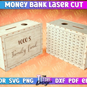 Money Box SVG Bundle | Money Bank SVG| Money Box Laser Cut| Target ...
