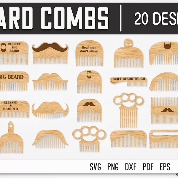 Beard Comb Svg Files - Etsy
