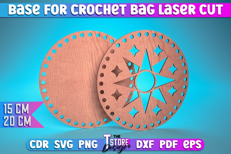 Base for Crochet Laser Cut SVG Bundle Crochet SVG Design - Etsy UK