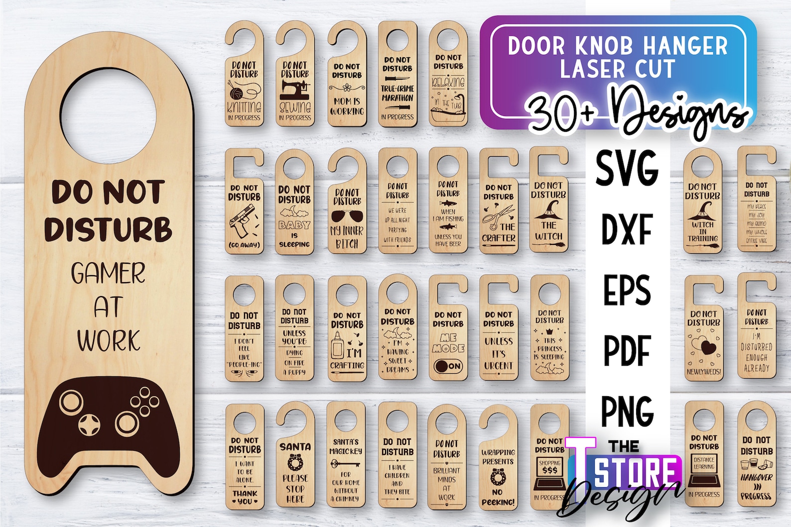 Door Knob Hanger Laser Cut SVG Bundle Door Knob Design - Etsy