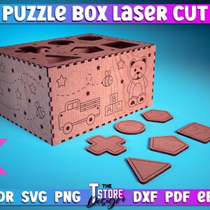 Puzzle Box Laser Cut Bundle | Puzzle Laser Design | Laser Cut SVG ...