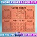 Chore Chart Laser Cut SVG Bundle Chore Chart SVG Design Laser Cut Files ...