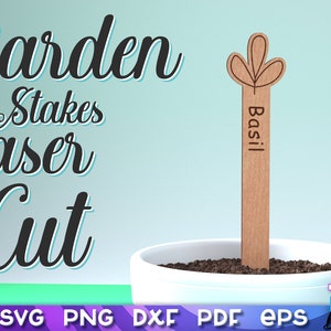 Garden Stakes SVG Bundle | Plants Stakes SVG Design | Laser Cut Files ...