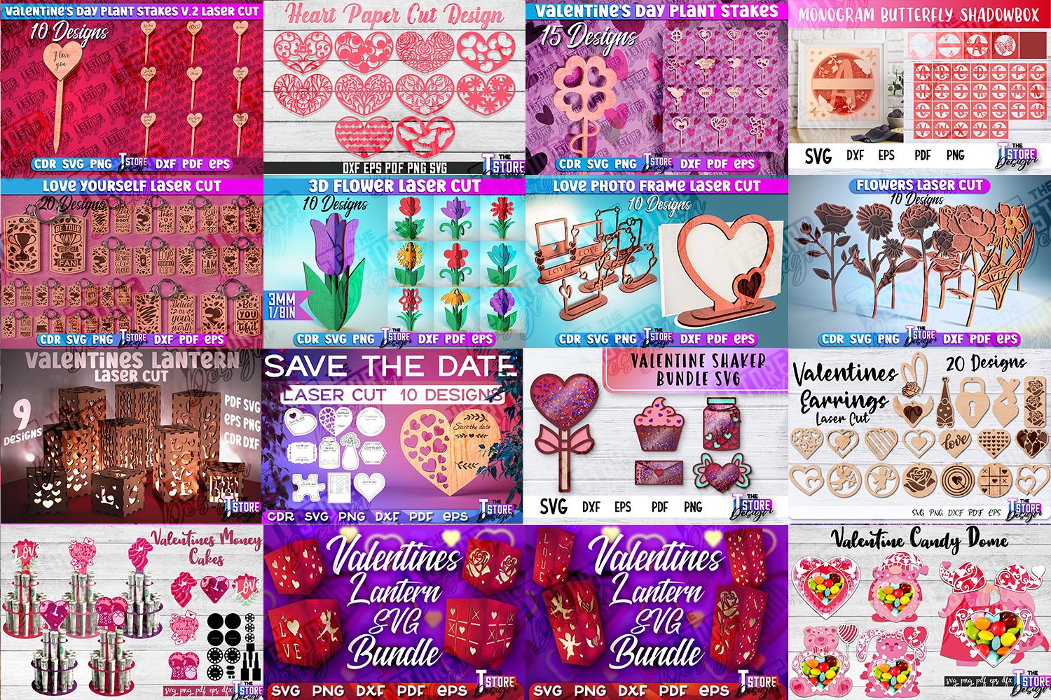 Super Huge Valentines Day Mega Bundle, Valentine's Day Laser Cut Mega ...