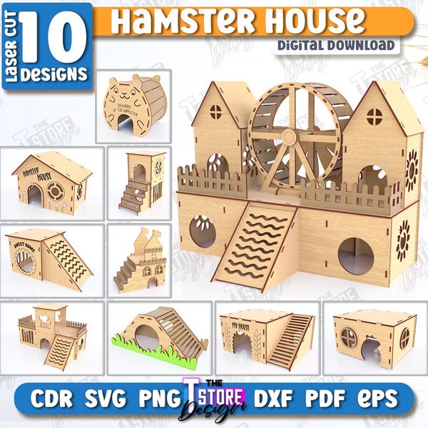 Wooden Hamster House - Etsy