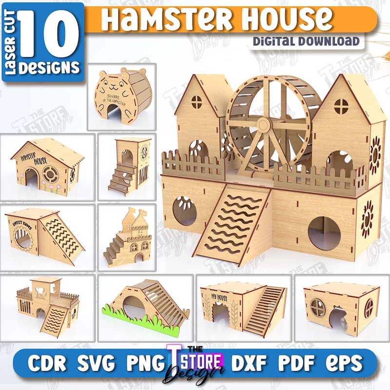 Wood Hamster Decor - Etsy