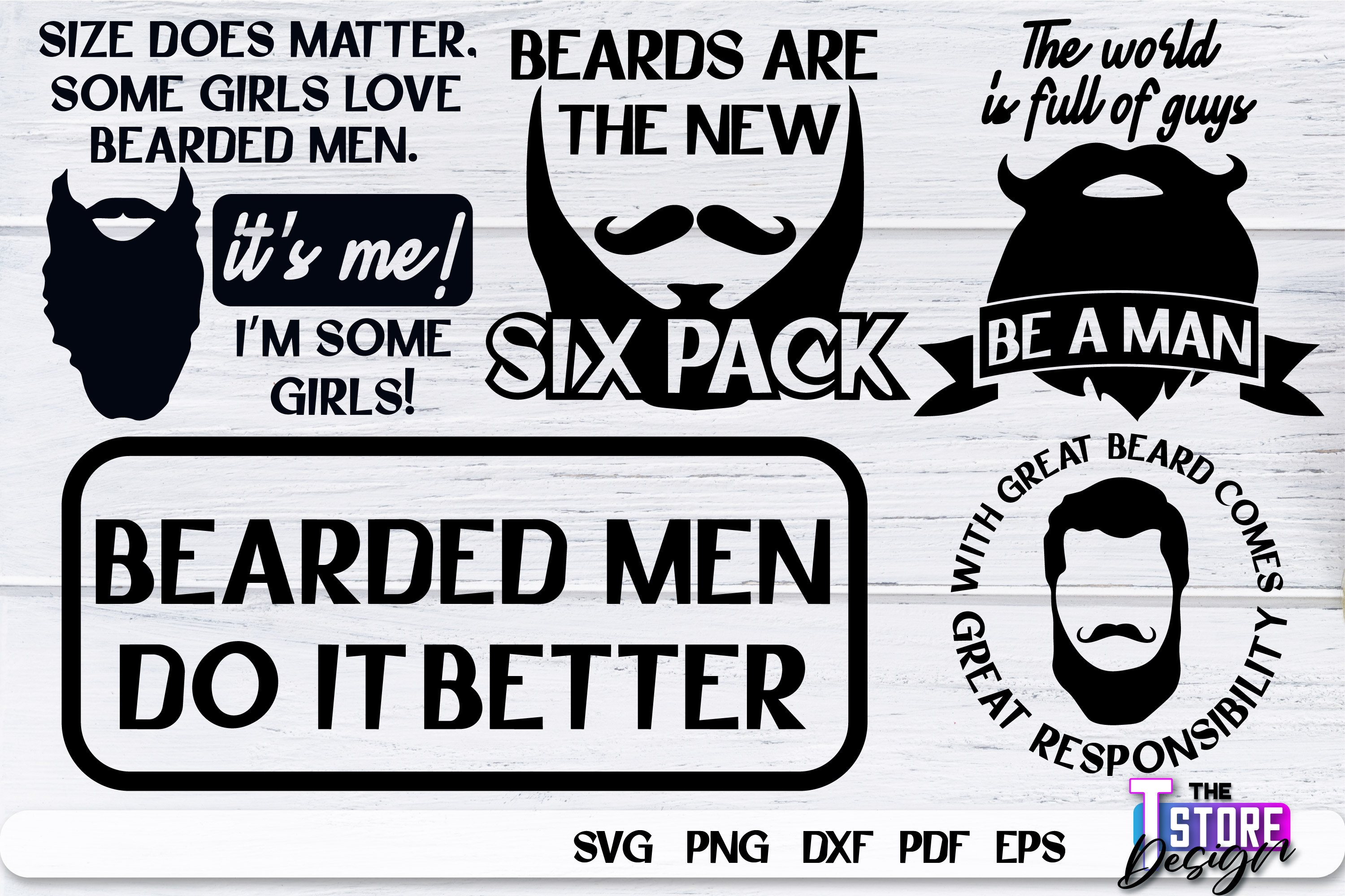 Beard SVG Design Funny Quotes SVG Design Bearded Men SVG - Etsy