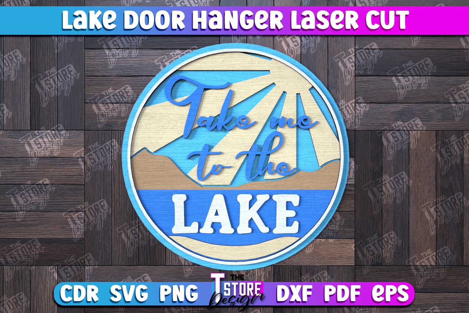 Lake Door Hangers Laser Cut, Summer Door Hanger Bundle, Gone Fishing ...