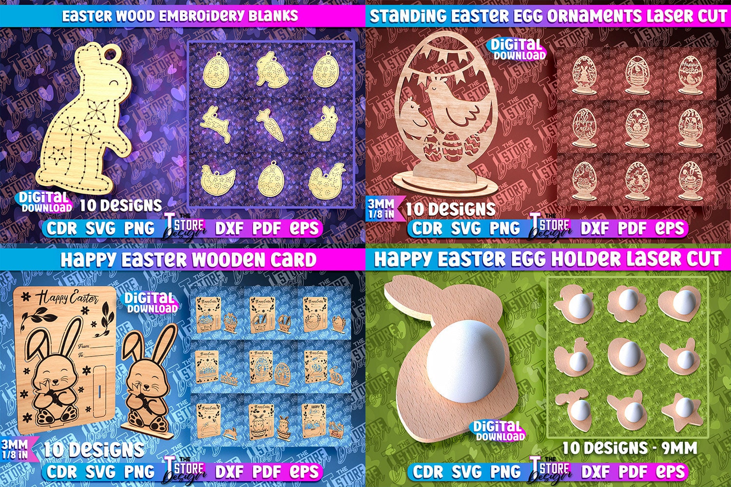 Easter Mega Bundle | Mega Easter SVG Bundle | Easter Laser Cut Mega ...