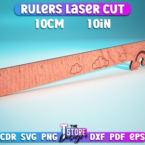 Rulers Laser Cut SVG Bundle Kids Rulers SVG Design Laser Cut Files - Etsy