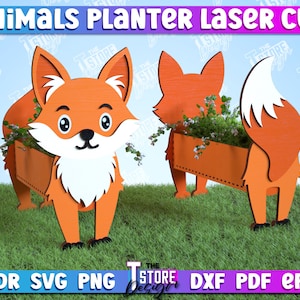 Animals Planter, Farm Animal, Garden Ornament, Planter Box, Decorative ...