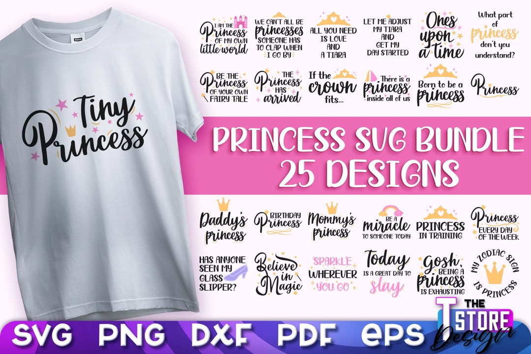 Princess SVG Bundle | Funny Quotes SVG Design | Future Queen SVG V.1 - Etsy