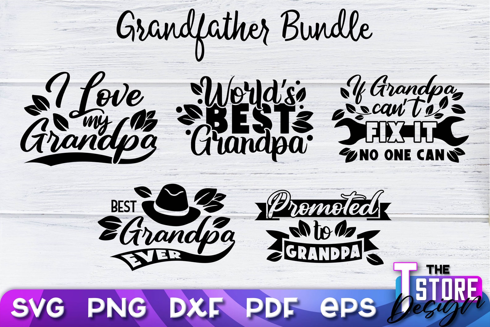 Grandpa SVG Bundle Grandparents SVG Bundle Grandfather SVG - Etsy