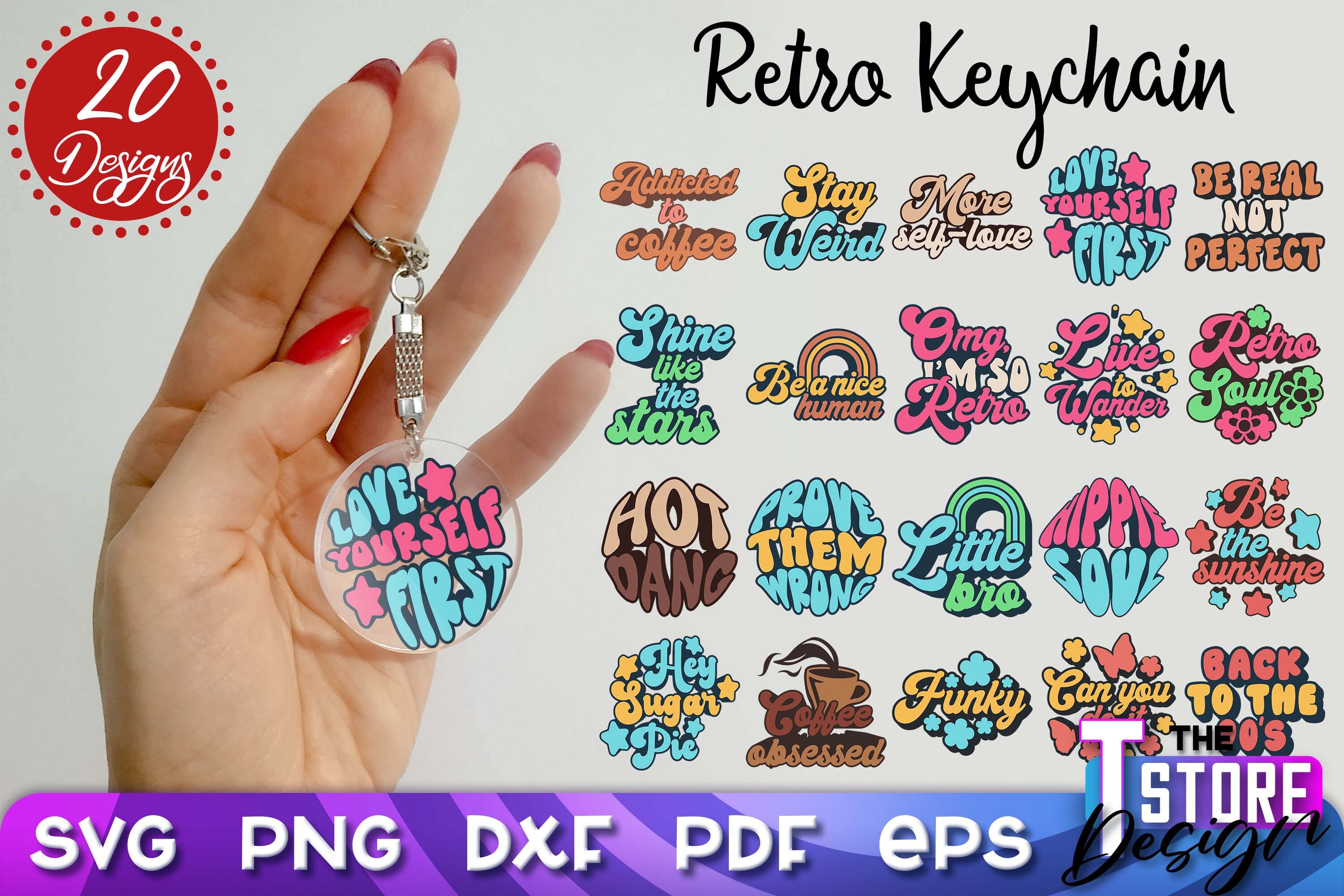 Retro Quotes Keychain SVG Bundle Funny Keychain Quotes SVG - Etsy UK