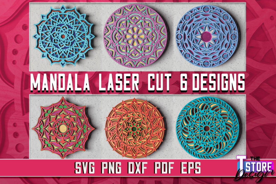 Mandala Laser Cut | Mandala SVG Design | Laser Cut Files - Etsy