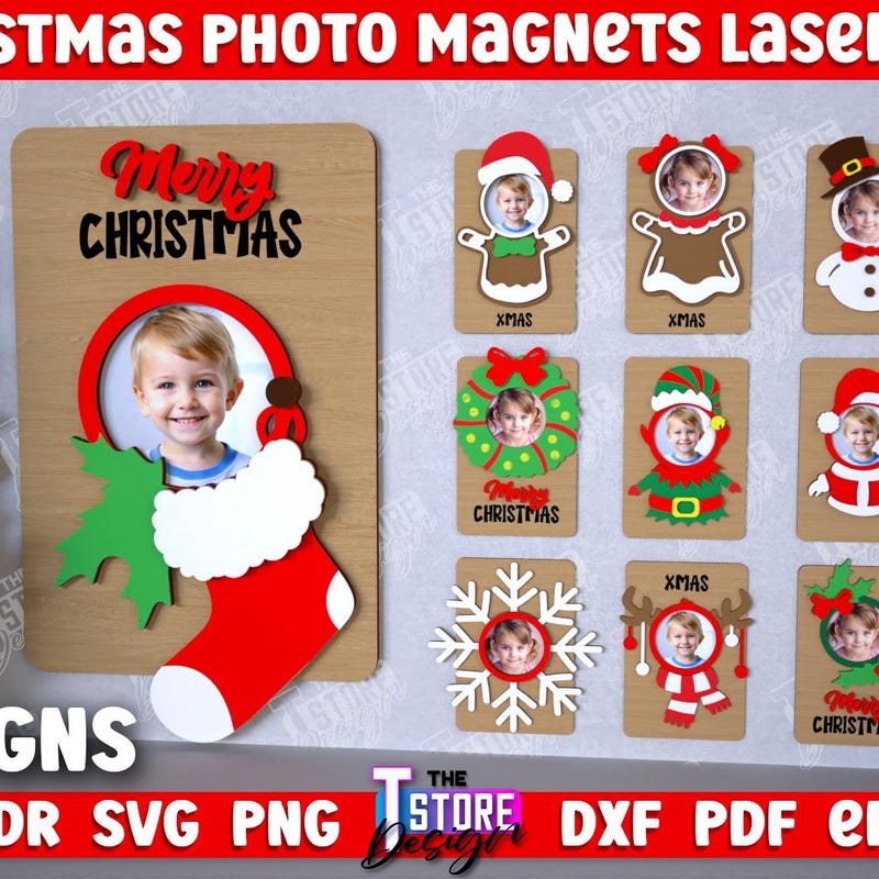 Christmas Frame Svg - Etsy