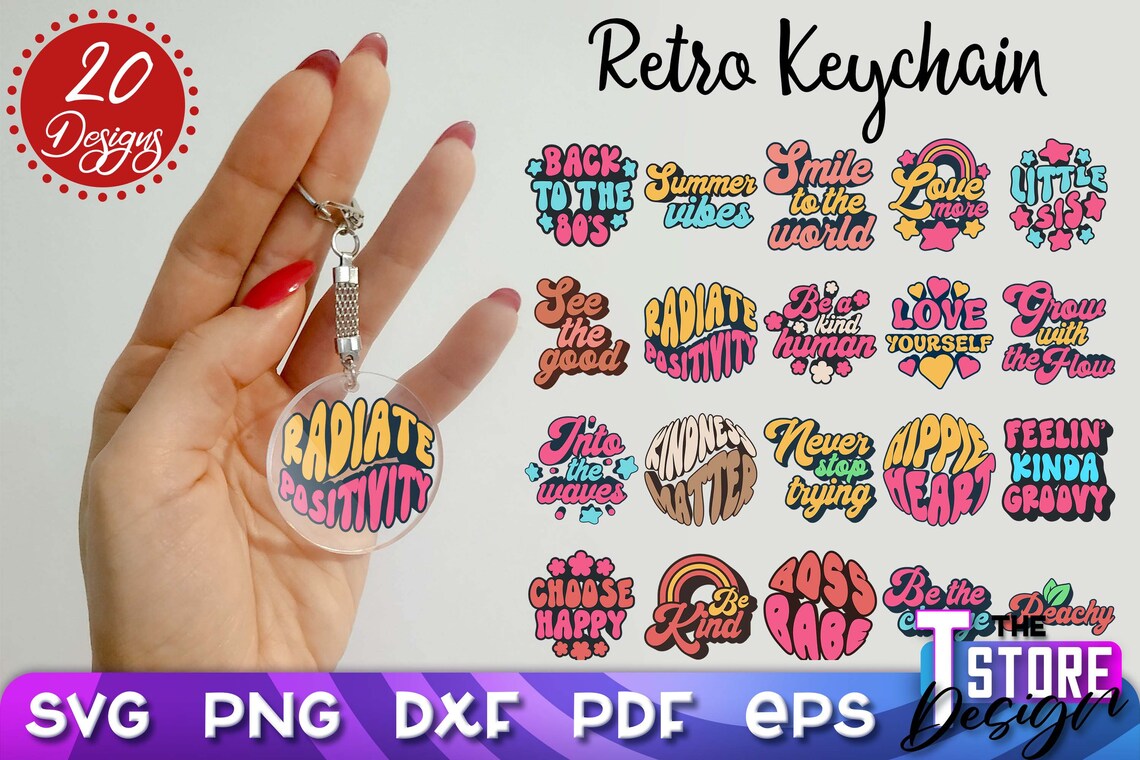 Retro Quotes Keychain SVG Bundle | Funny Keychain Quotes SVG V.2 - Etsy