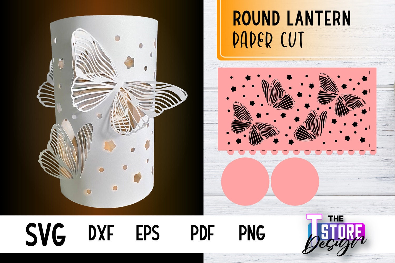 Round Lantern SVG Bundle | Paper Crafts | Paper Lamp SVG | Round ...