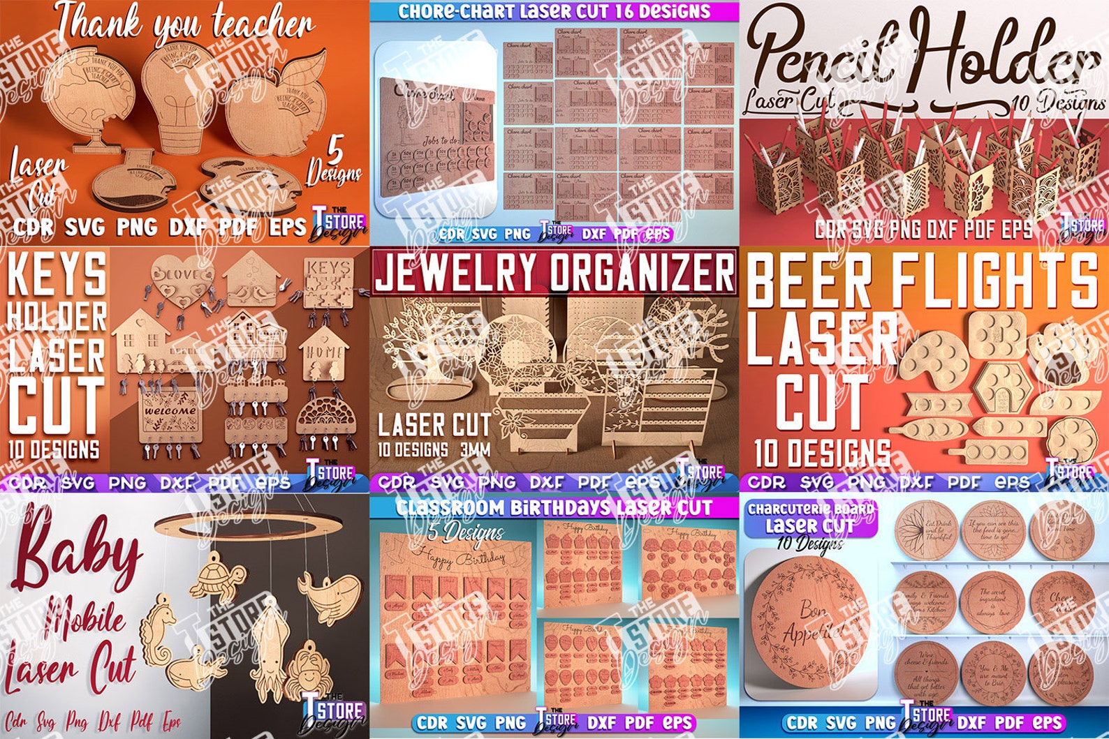 Mega Laser Cut Bundle SVG CNC Files Engraving SVG - Etsy Australia