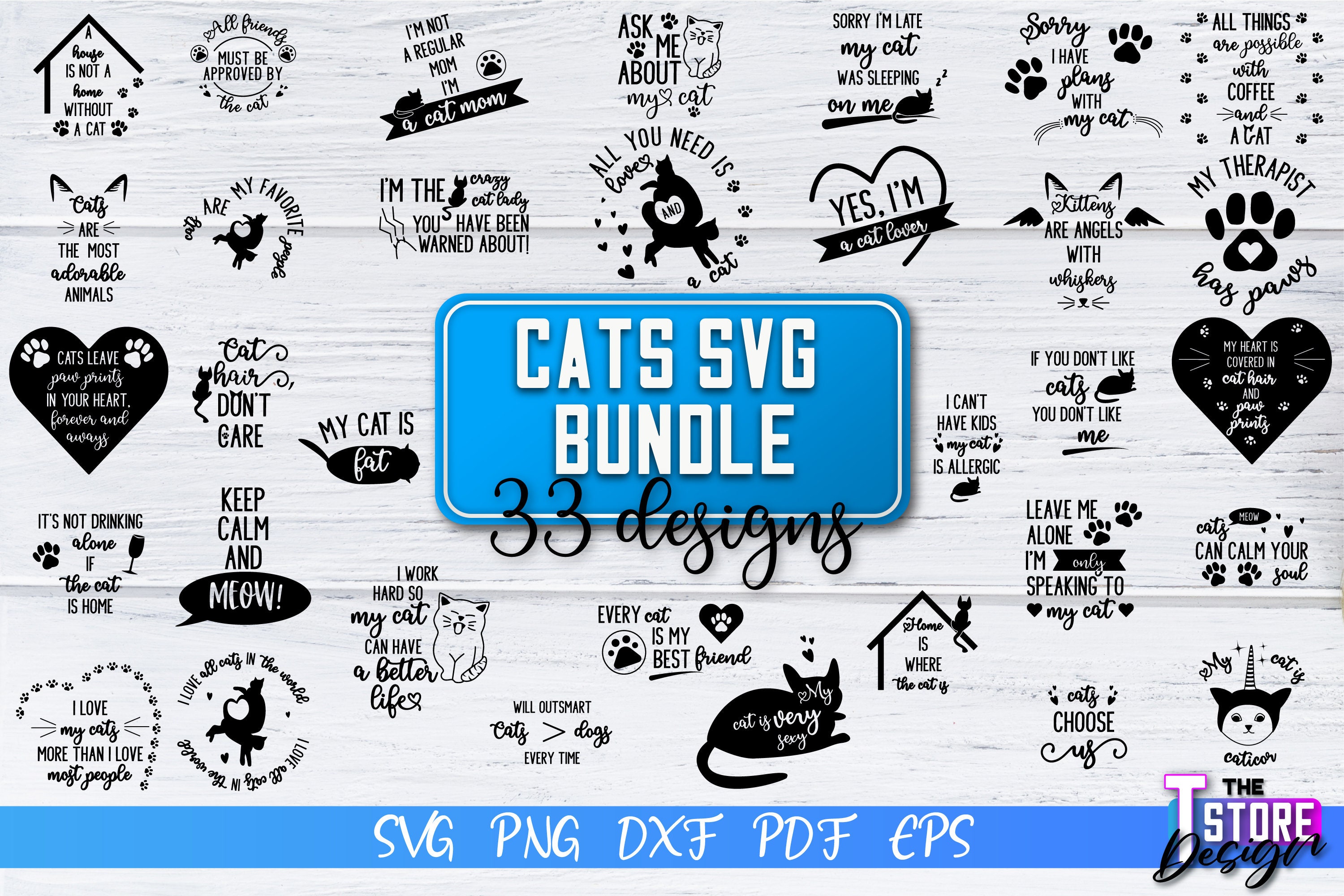 Cats Quotes SVG Bundle Pets Design Funny Quotes SVG Design - Etsy
