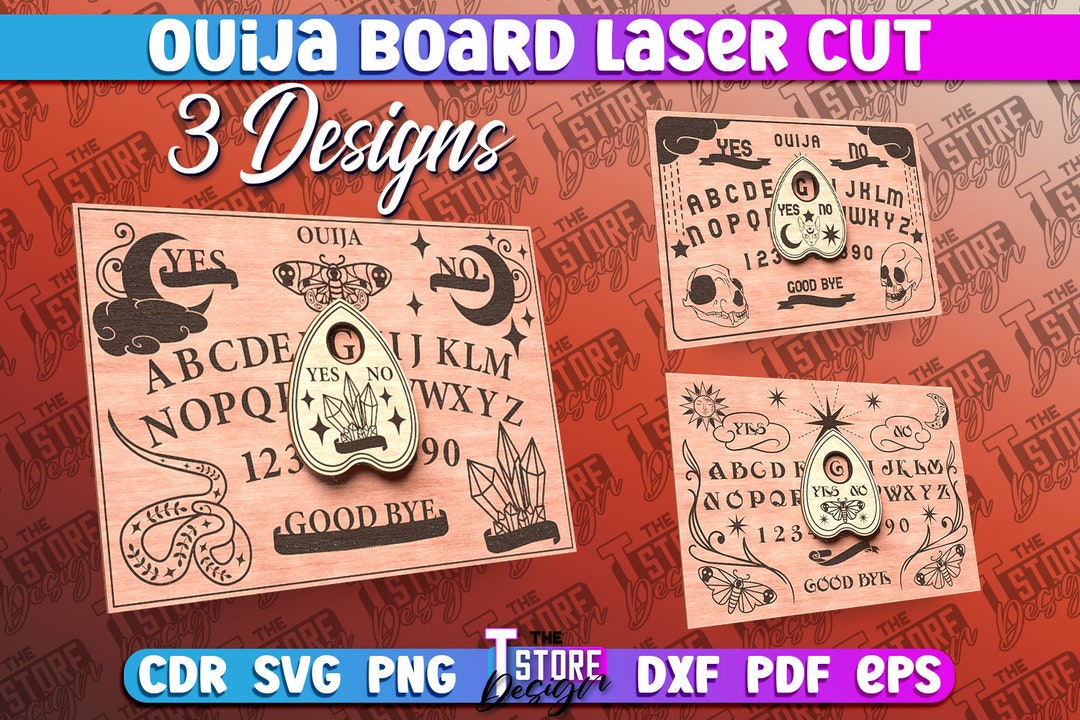 Ouija Board Laser Cut Bundle | Spirit Board SVG | Ouija Design | Laser ...