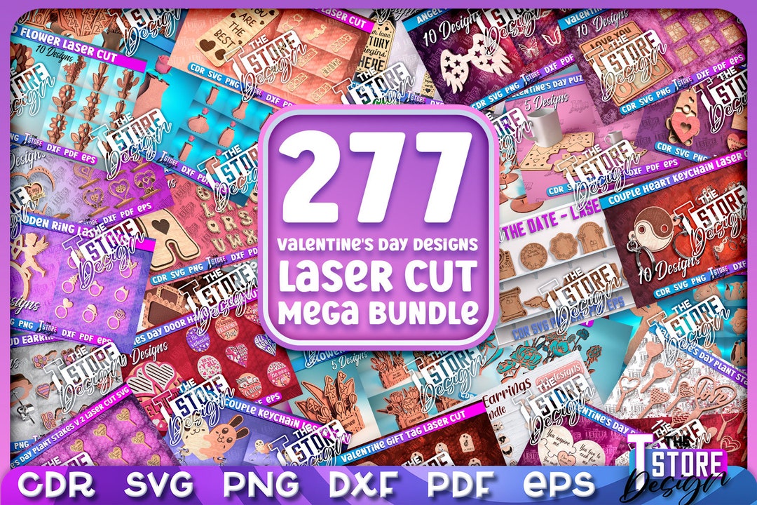 Valentine's Day Mega Laser Cut Bundle SVG | Huge Valentine's Day Bundle ...