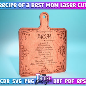 Recipe of a Best Mom Laser Cut SVG Bundle | Family SVG Design | Laser ...