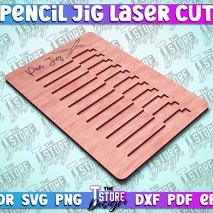 Pencil Jig Laser Cut SVG Bundle | Pen Engraver SVG File | Watch Band ...