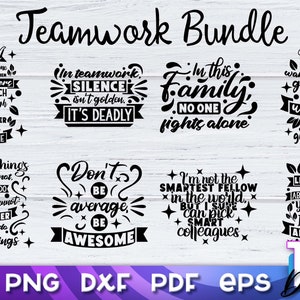Teamwork Quotes SVG Bundle | Leadership Svg | Team Design - Etsy