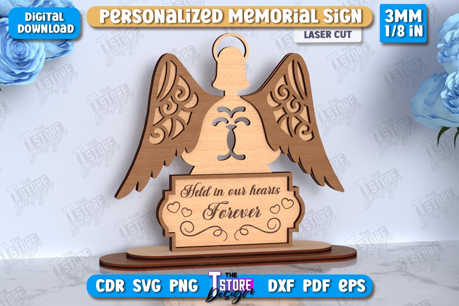 Personalized Memorial Signs Laser Cut Bundle, Memorial Plaques, Elegant ...